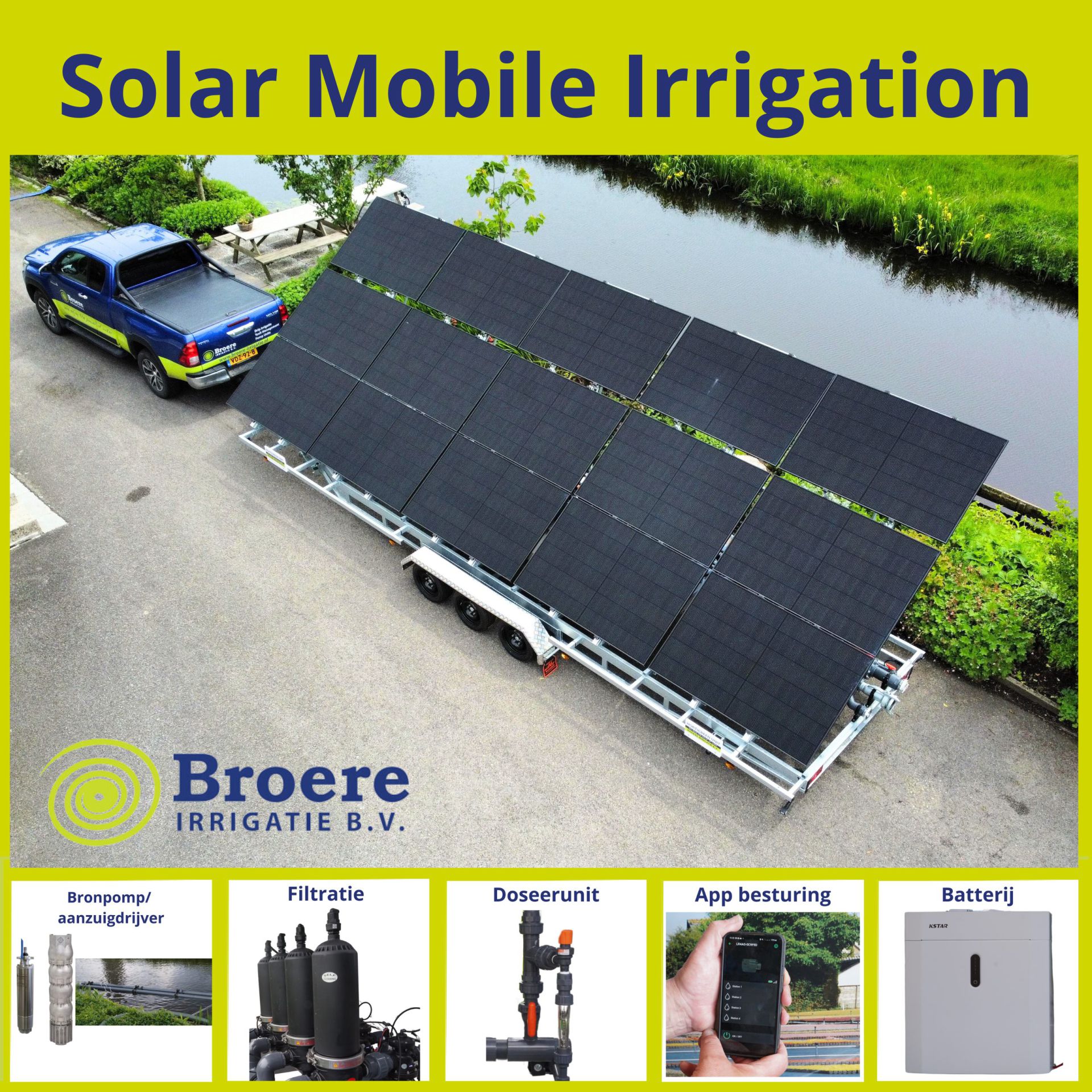 Mobiel Solar irrigatie systeem | Hortigreen